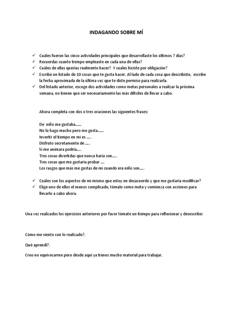 Dinamicas y Ejercicios de Coaching | PDF