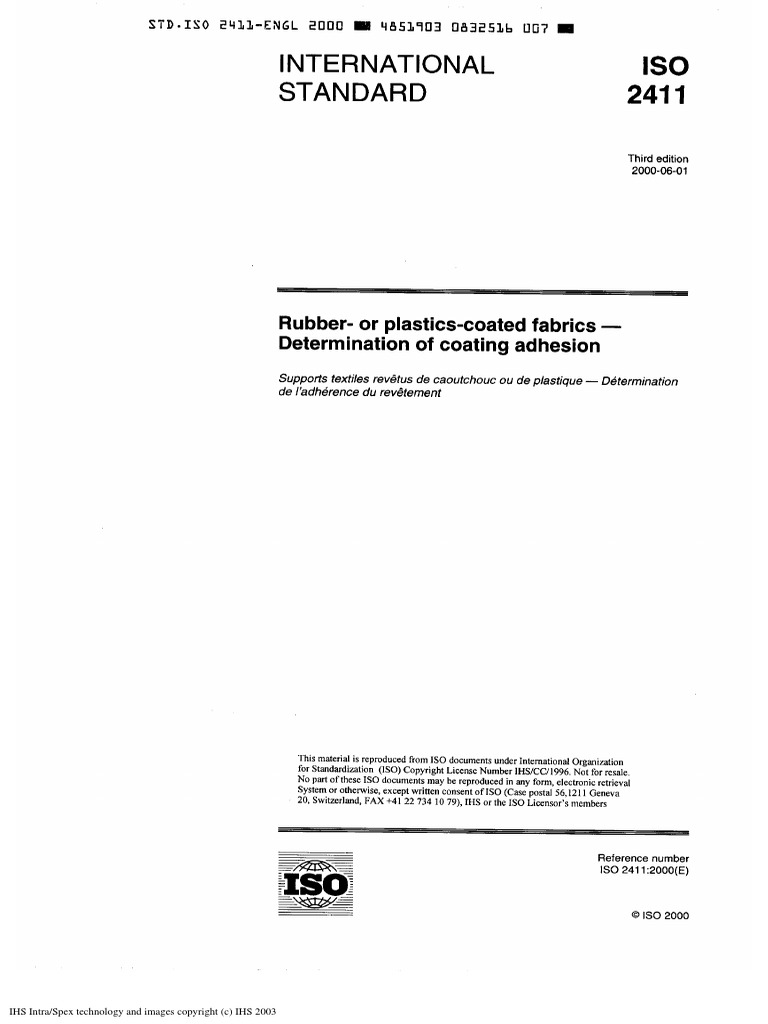 Iso 2411 PDF | PDF