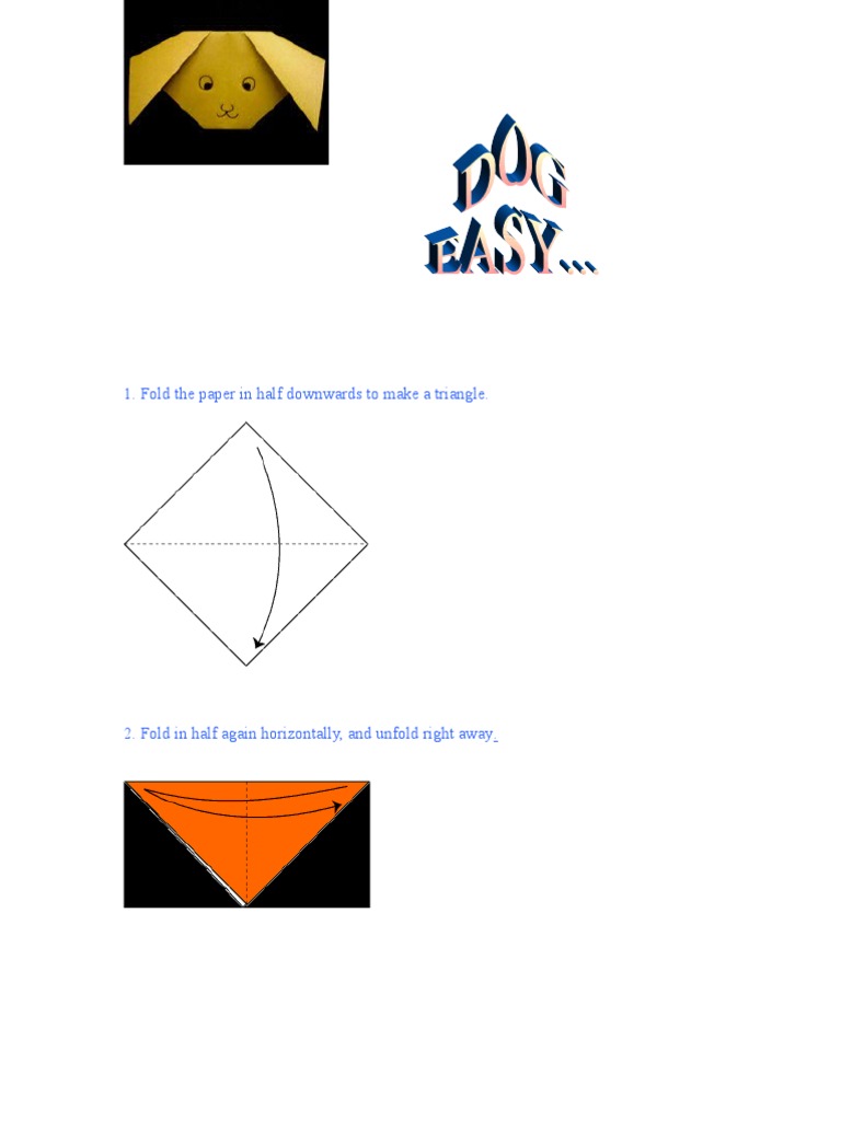 Fold The Paper in Half Downwards To Make A Triangle | PDF