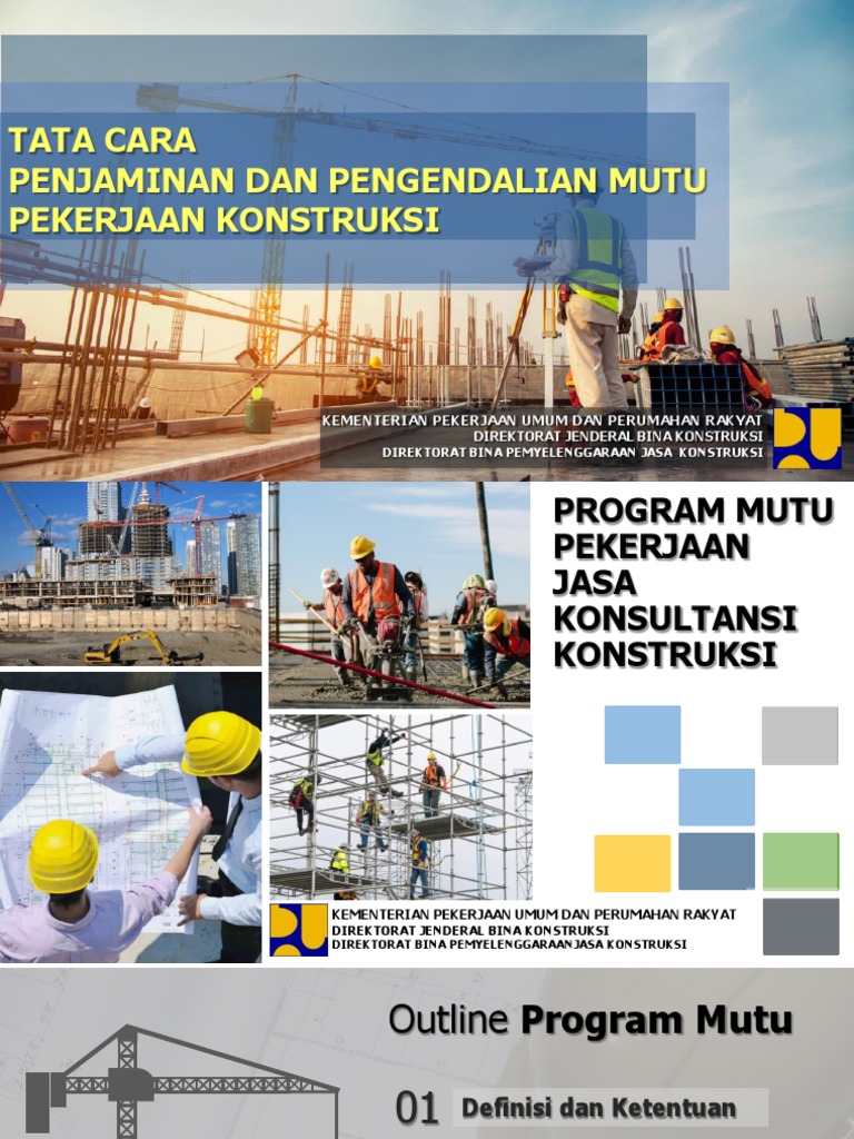 PROGRAM MUTU Pekerjaan Jasa Konsultansi PDF | PDF