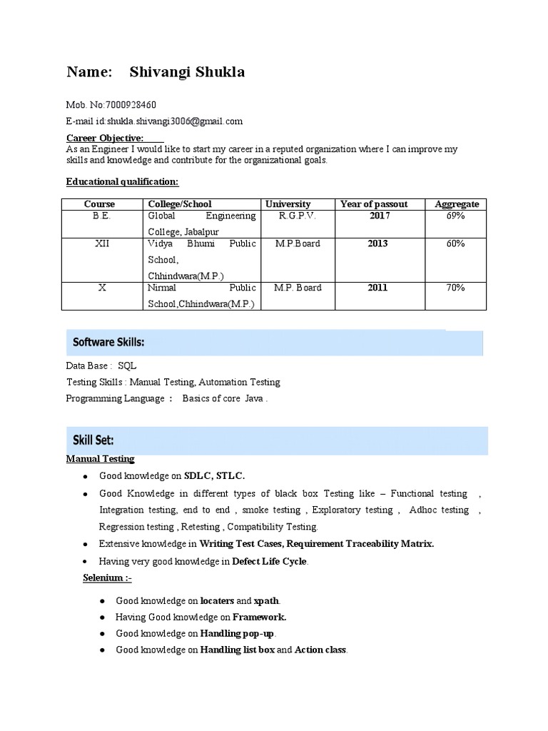 Name: Shivangi Shukla: Mob. No:7000928460 | PDF | Method (Computer ...