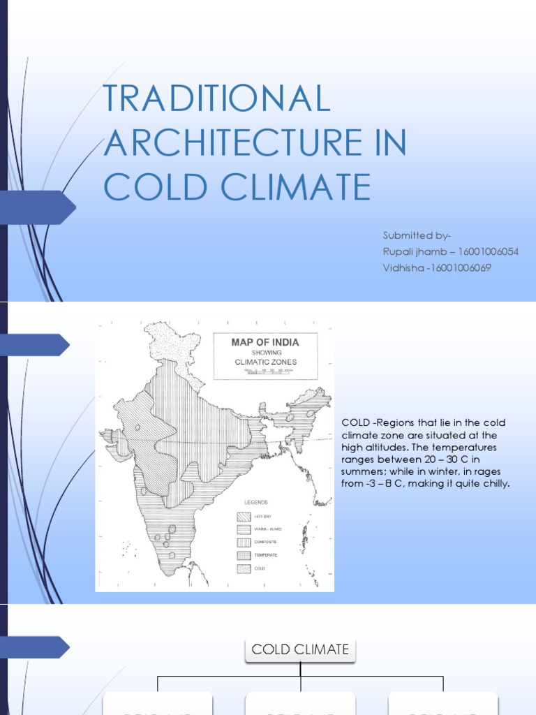 Traditional Architecture in Cold Climates: Insights into Vernacular ...