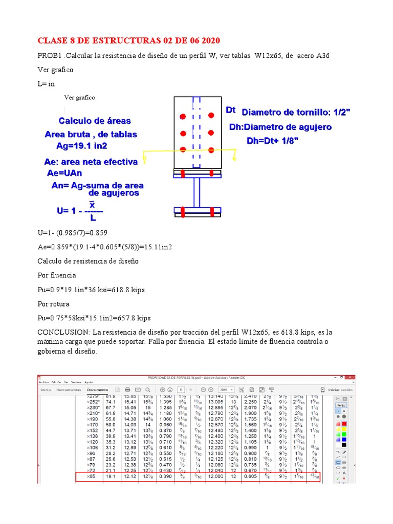 Clase 8 de Estructuras 02 de 06 2020 | PDF | Tecnología