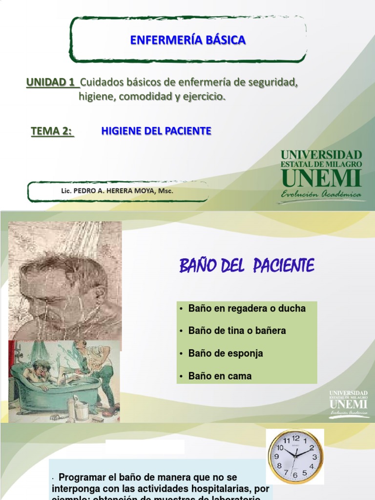 Clase 2 Higiene Del Paciente PDF | PDF | Herida | Medicina CLINICA