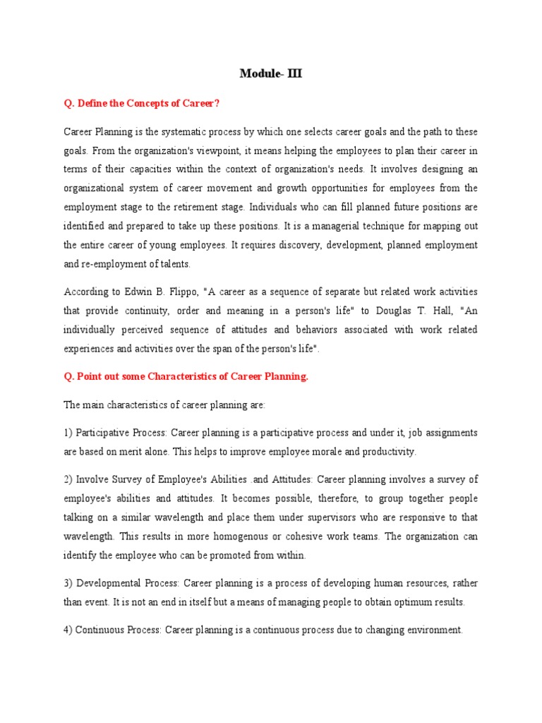 Understanding Career Planning: A Comprehensive Look at the Key Concepts ...