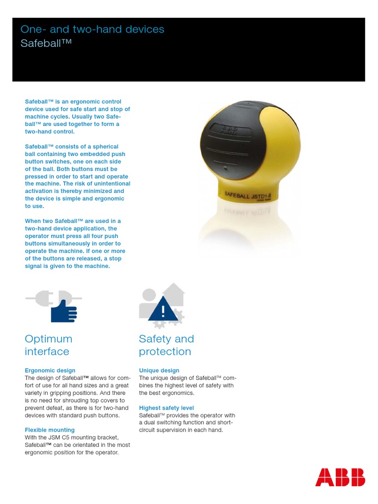 Safeball™: One-And Two-Hand Devices | PDF | Human Factors And ...