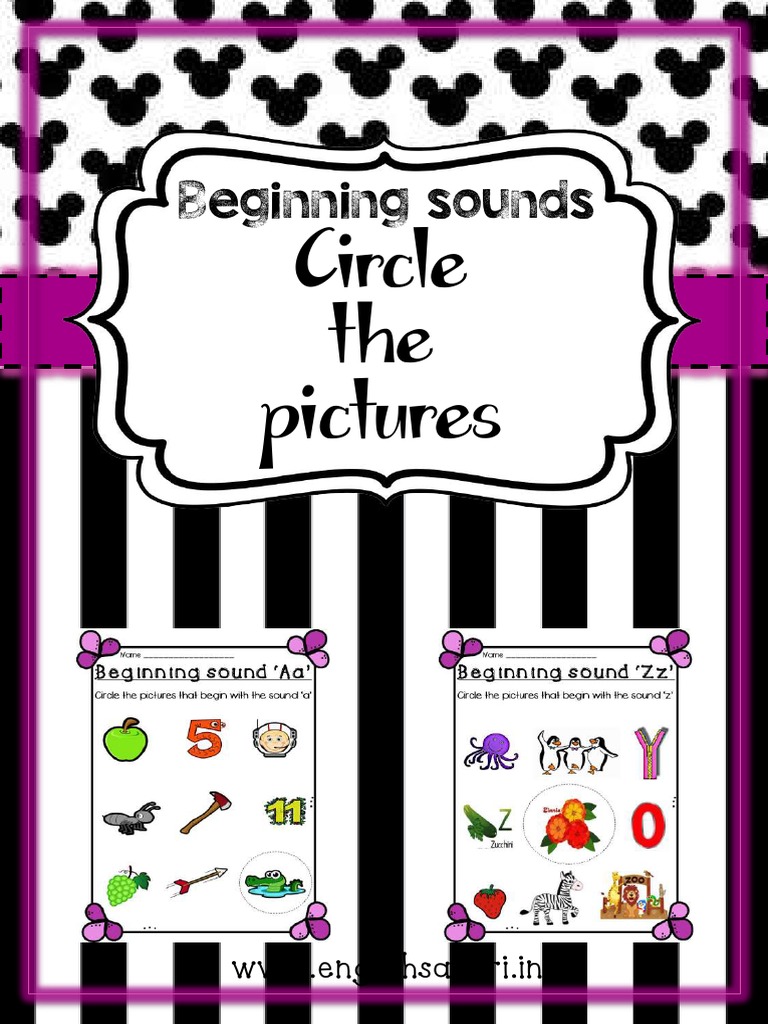 Beginning Sounds Circle The Pictures | PDF | Nature