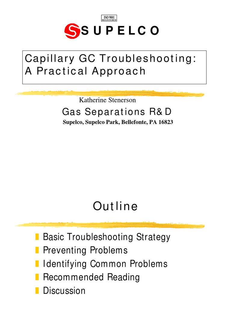 GC Troubleshooting | PDF | Gas Chromatography | Chemical Substances