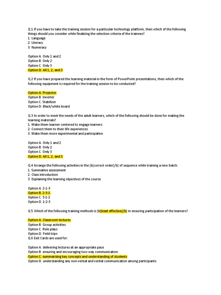 TVET - Trainer - Sample Set | PDF | Learning | Education Theory