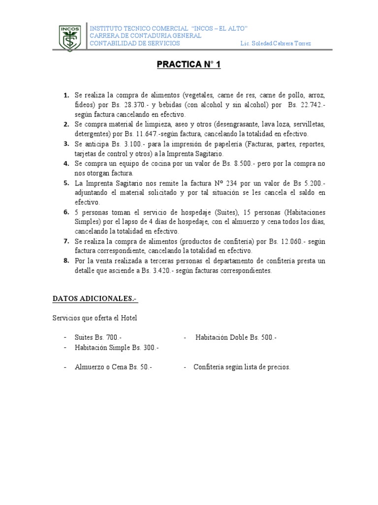 Practica - 1 - Enunciado | PDF