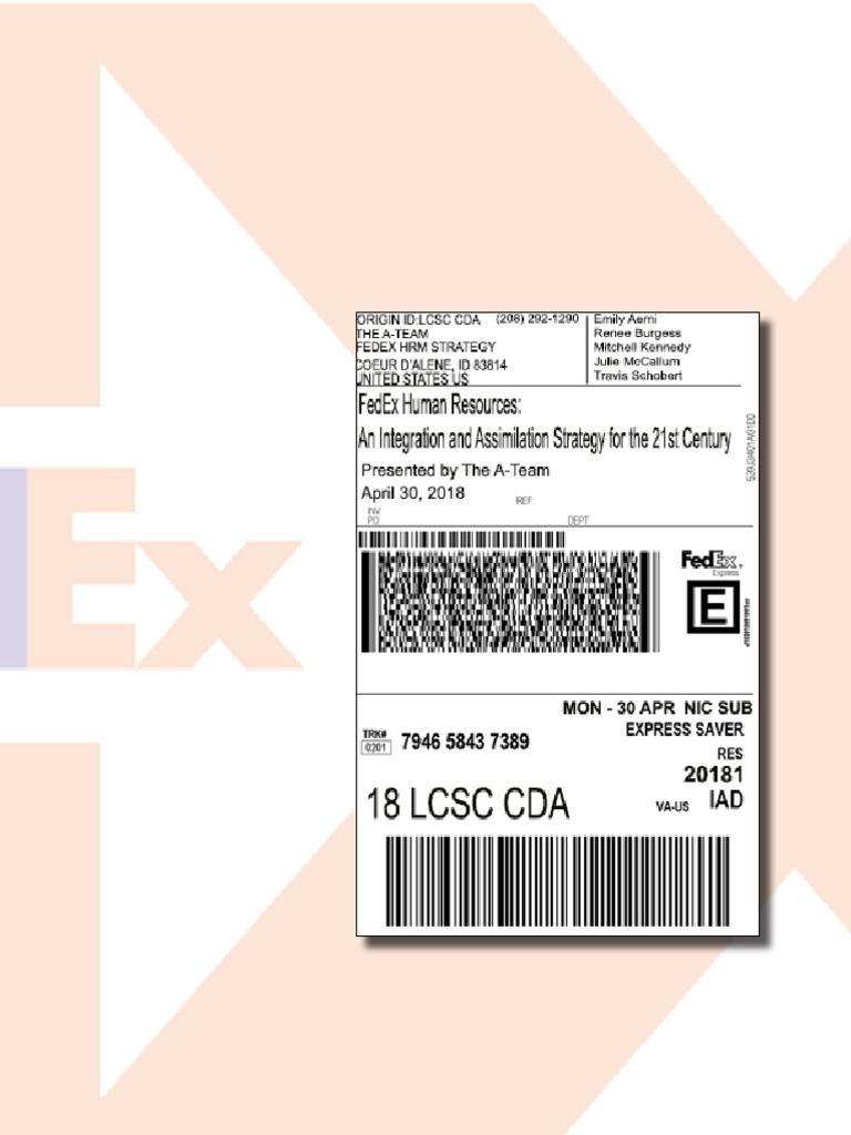 Fedex Project Final | PDF | Fed Ex | Mergers And Acquisitions