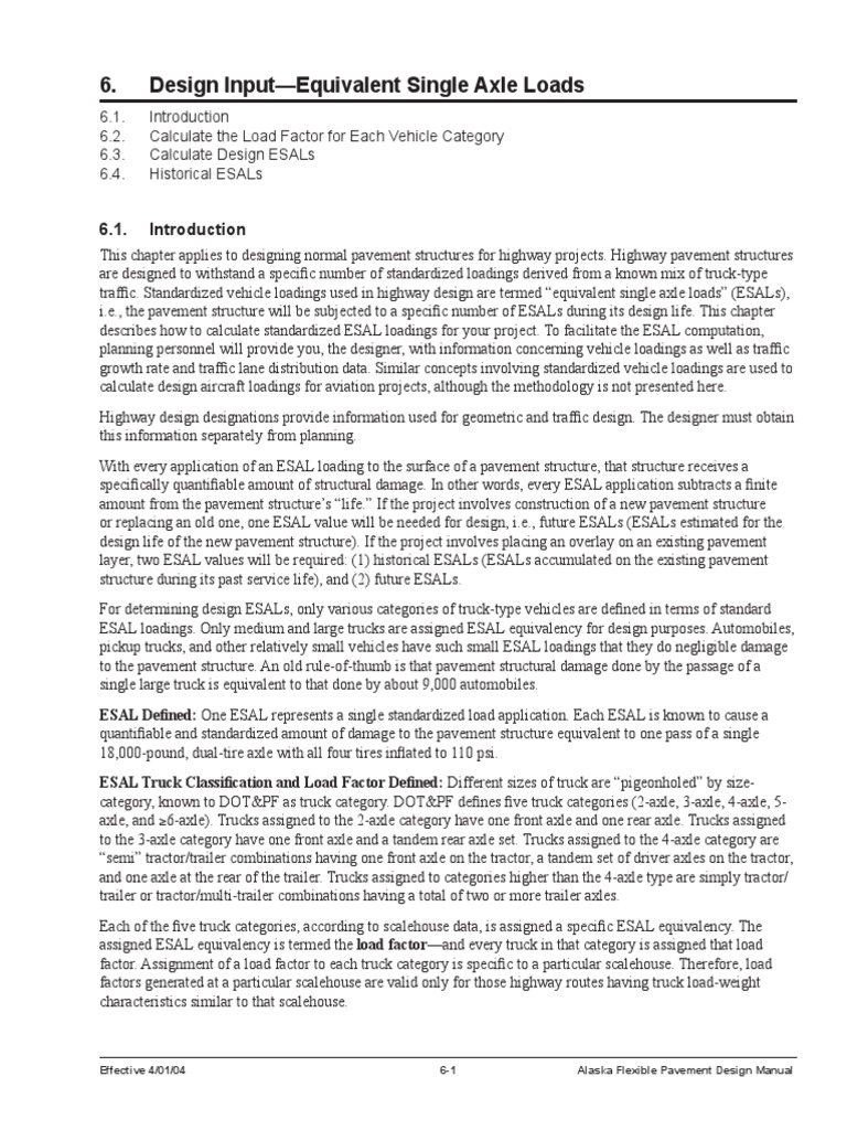 Design Input-Equivalent Single Axle Loads | PDF | Truck | Axle