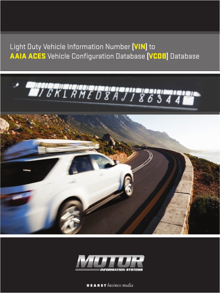 To Vehicle Configuration Database Database: VIN Aaia Aces VCDB ...