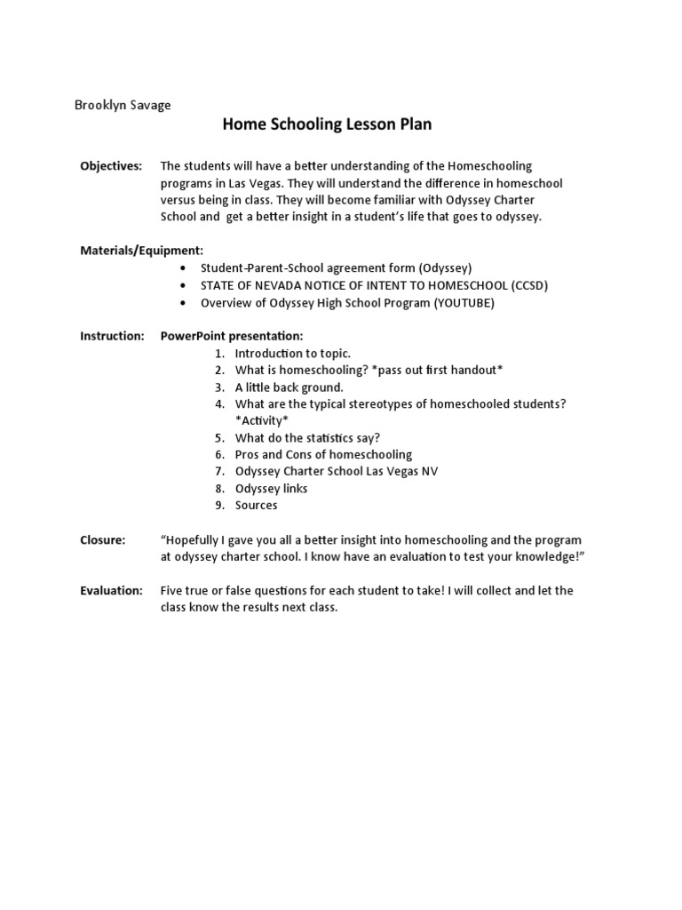 15 Simple Lesson Plan Examples | PDF | Wellness