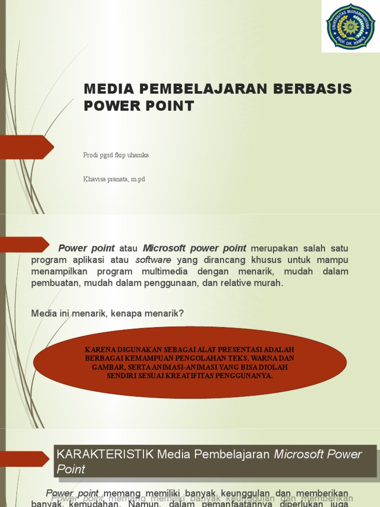 MEDIA PEMBELAJARAN BERBASIS POWER POINT - PPSX | PDF