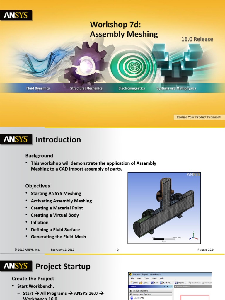 Mesh-Intro 16.0 WS 07d Assembly Meshing PDF | PDF | Plane (Geometry ...