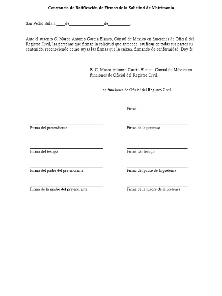 Ratificacionfirmas | PDF