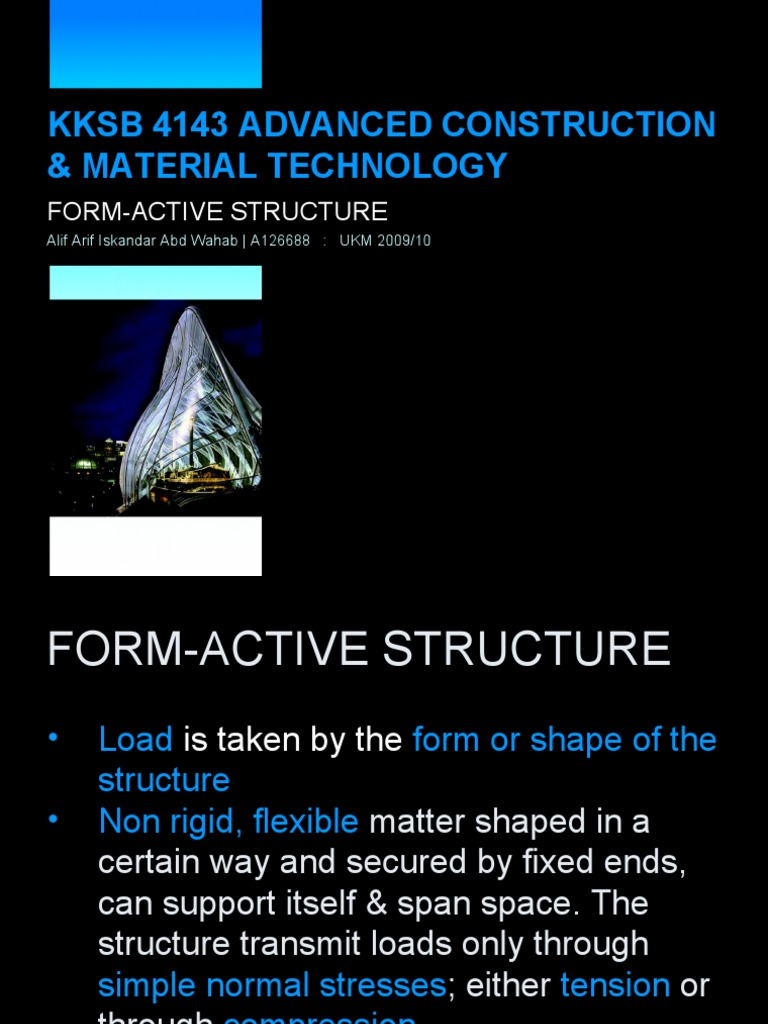 Form-Active Structures Overview | PDF | Building Engineering ...