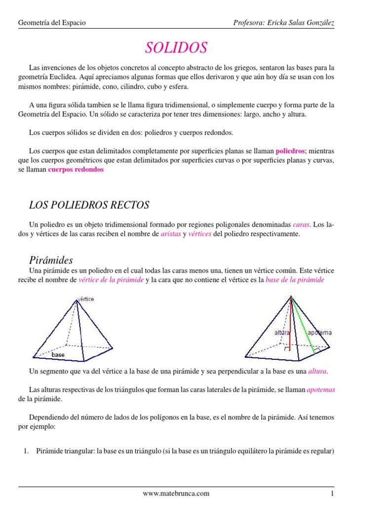 Figuras Solidas PDF | PDF | Tetraedro | Triángulo