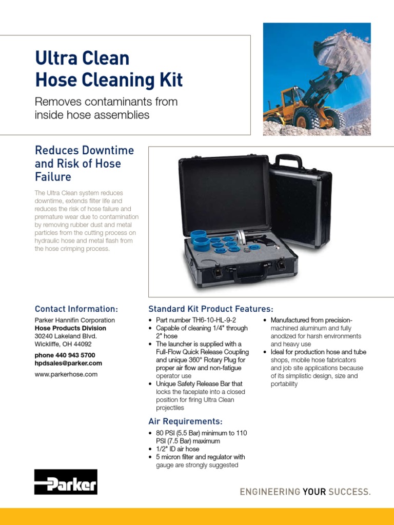 Parker Hose Cleaning Kit | PDF | Pipe (Fluid Conveyance) | Mechanical ...
