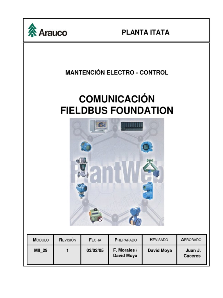 Comunicación Fieldbus Foundation | PDF | Hardware de la computadora | Modelo osi