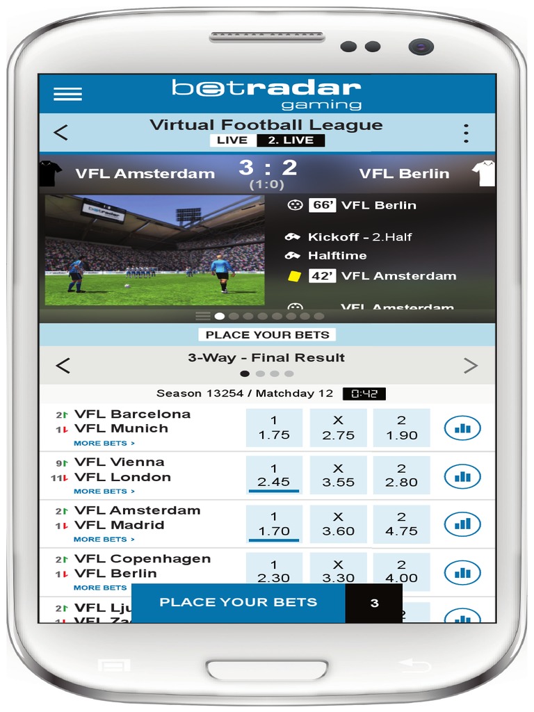 Betradar Virtual Mobile Suite PDF | PDF