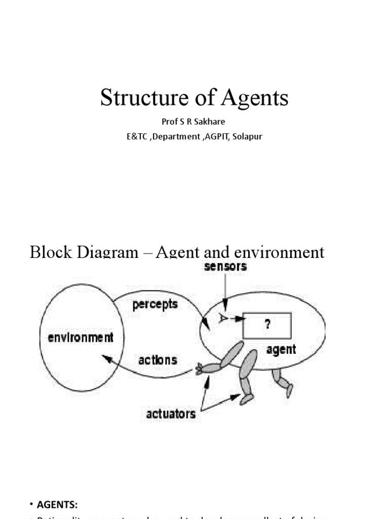 Lecture3 - 3 - Structure of Agents | PDF | Discrete Time And Continuous ...