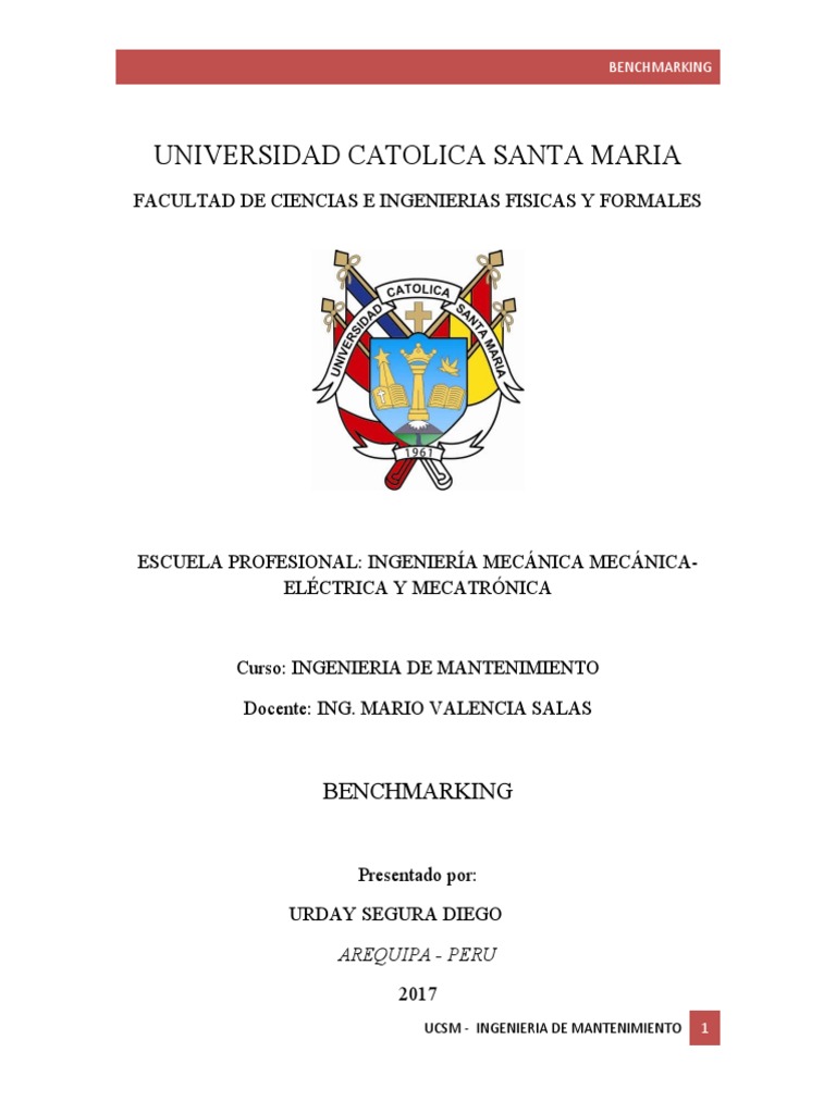 Benchmarking Pdf Benchmarking Calidad Comercial