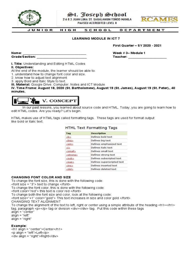 Week 3 | PDF | Html Element | Html