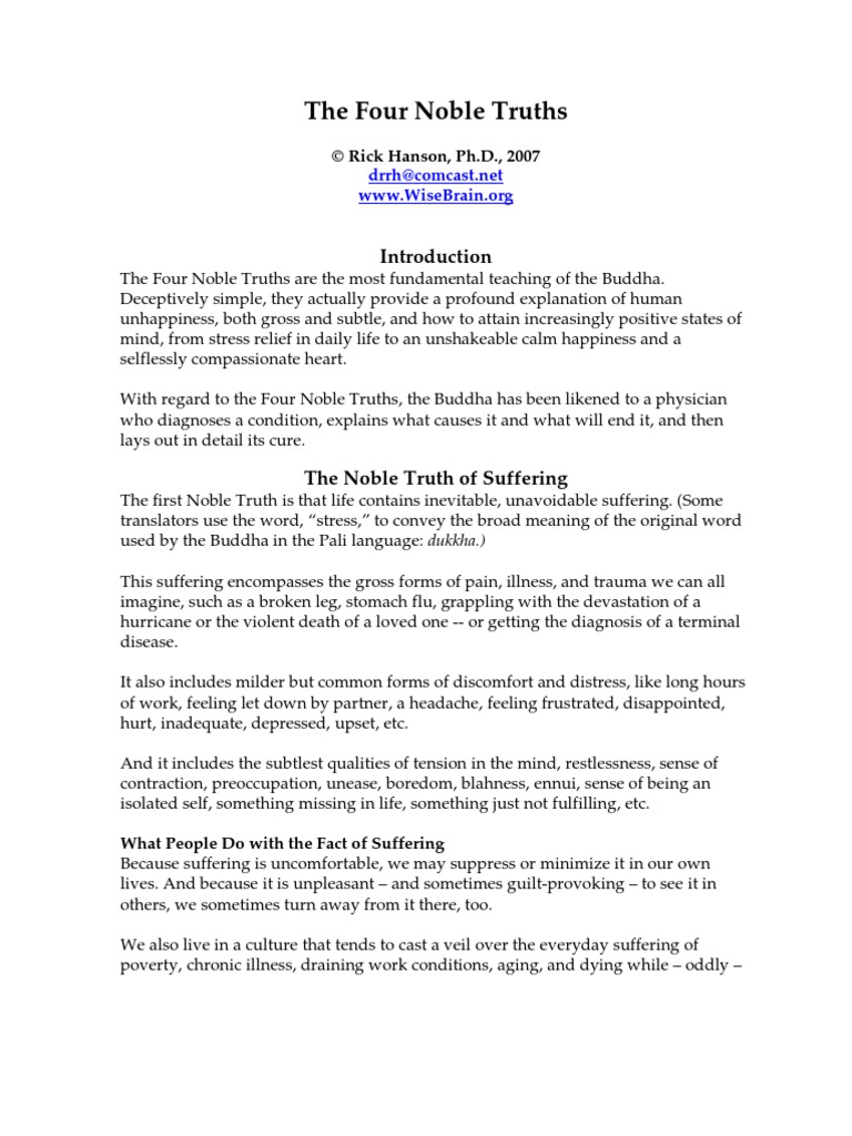 4 Noble Truths | Noble Eightfold Path | Buddhist Philosophy