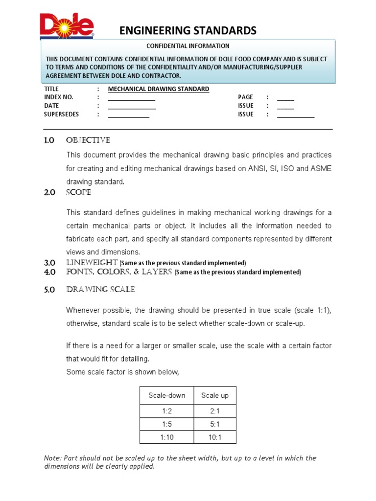 Mechanical Drawing STD | PDF | Technical Drawing | Engineering Tolerance