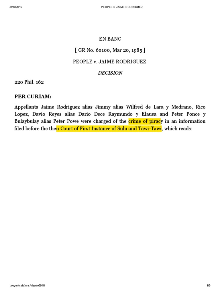 People v. Rodriguez | PDF | Plea | Public Law