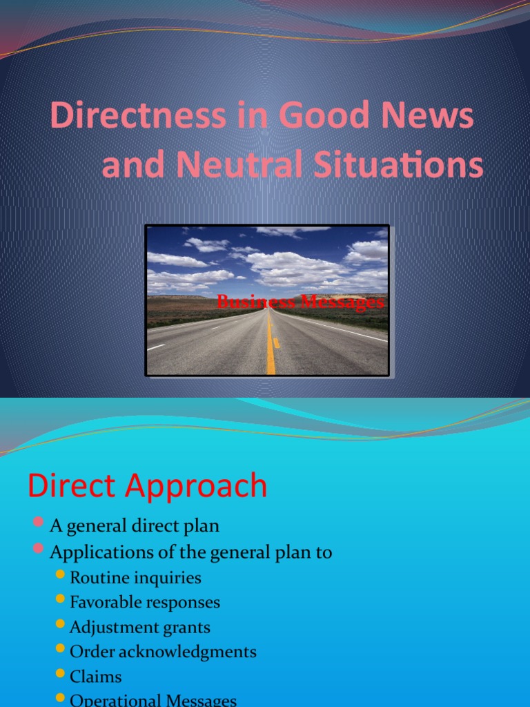 Good News Plan & Neutral Message Plan | PDF | Cognition | Communication