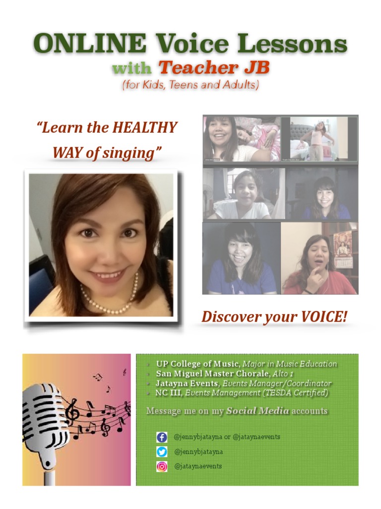 Voice Lesson Ad | PDF