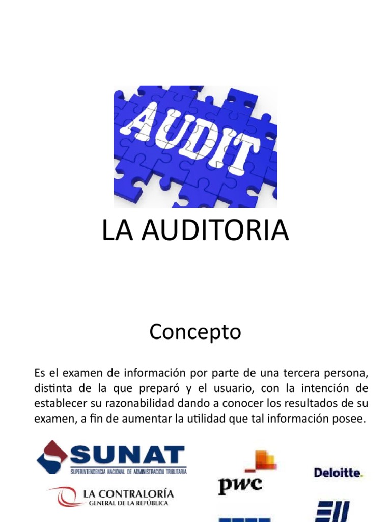 La auditoría: concepto, tipos y enfoque moderno | PDF | Auditoría ...