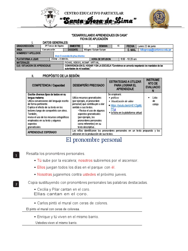 Ficha de Comu 2 | PDF | Aprendizaje | Comunicación