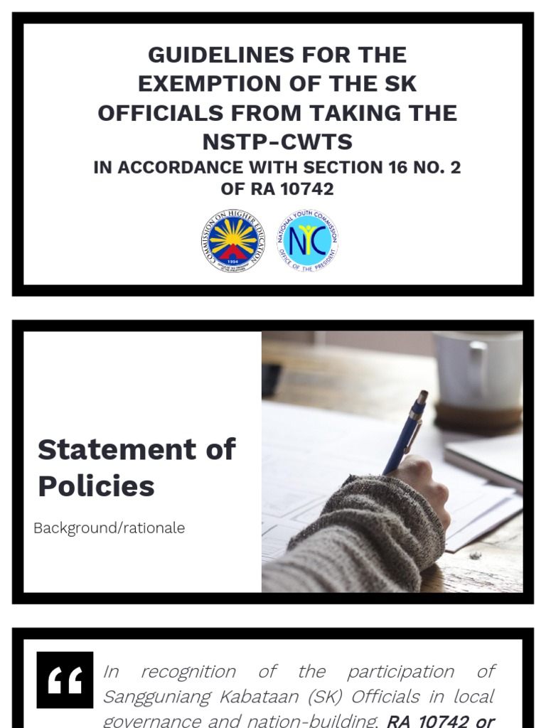 CHED NSTP Exemption FINAL | PDF | Government | Business