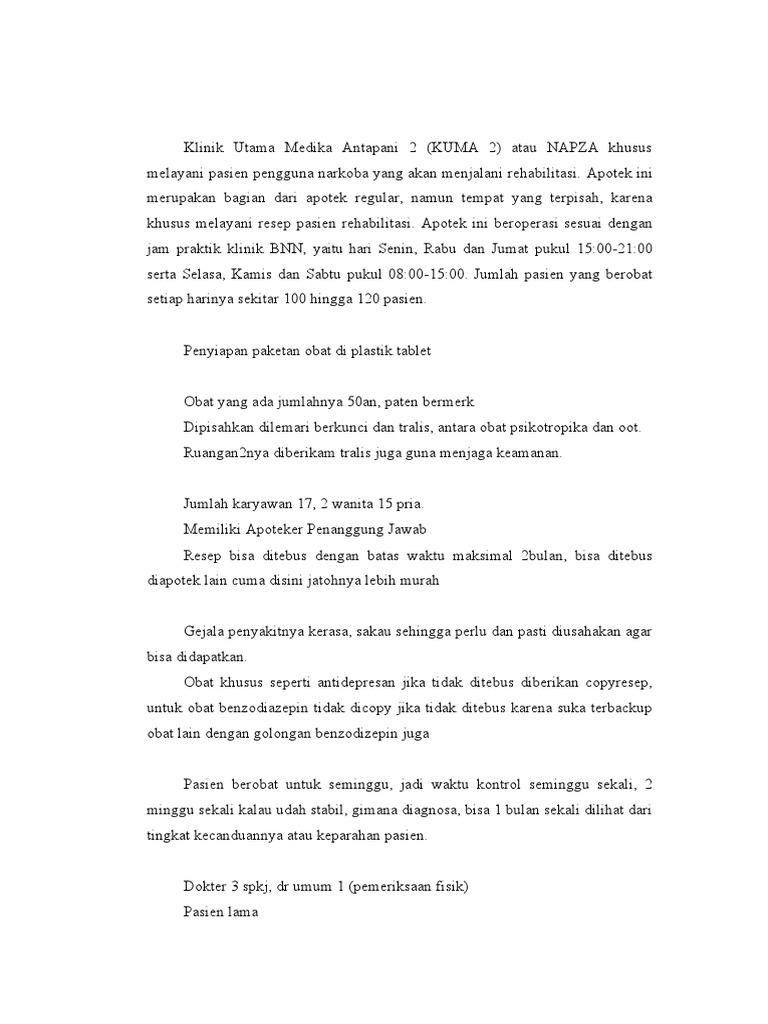 Klinik Utama Medika Antapani 2 | PDF