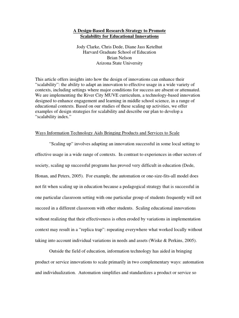 Final Scale Article Clarke | PDF | Self Efficacy | Virtual World