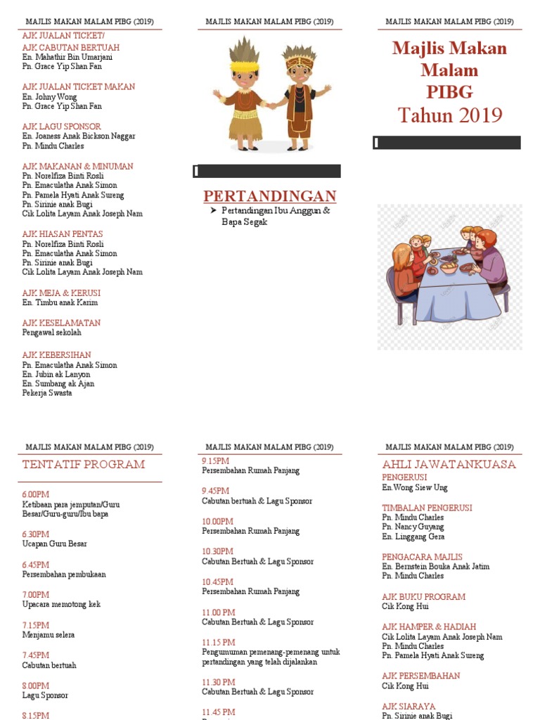 Buku Program Majlis Makan Malam-2019 | PDF