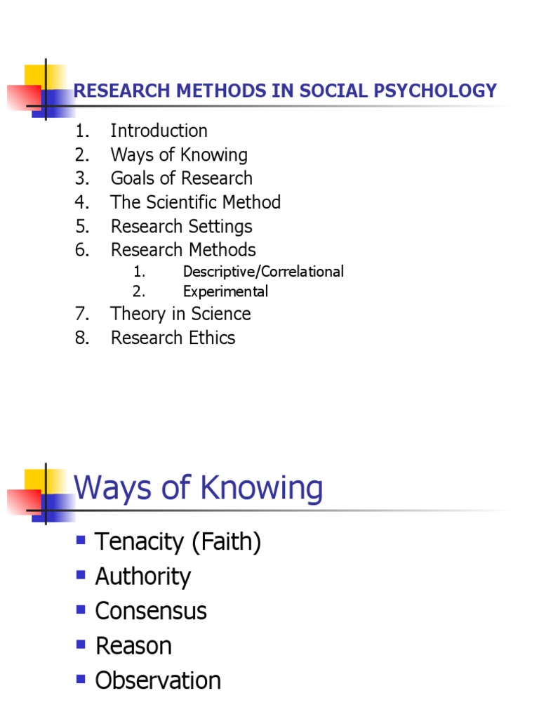 RESEARCHMETHODS | PDF | Experiment | Theory