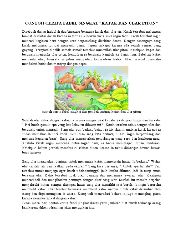 Cerita Fabel Singkat | PDF