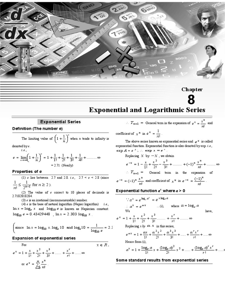 Exponential and Logarithmic Series | PDF | Logarithm | Exponential Function