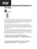 100 Short Inspirational Quotes | PDF