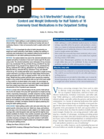 FDA Guidance on Tablet Scoring Standards | PDF | Tablet (Pharmacy ...