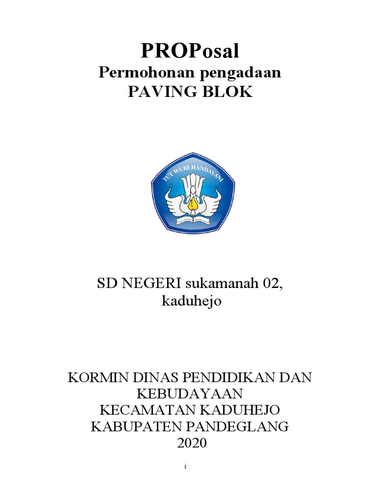 Proposal Pengajuan Paving Blok | PDF