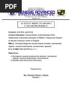 Grade 2 English Module 1 and 2 Final | PDF | Sound | Alphabet