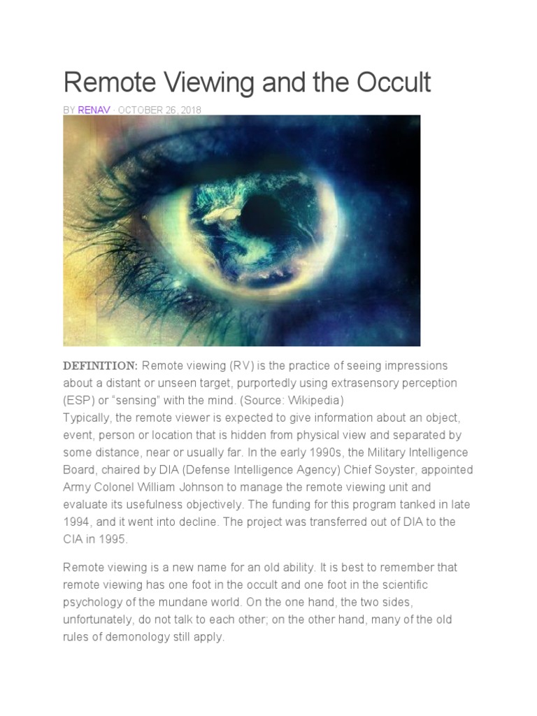 Remote Viewing in Missing Person Cases | PDF | Cognitive Science