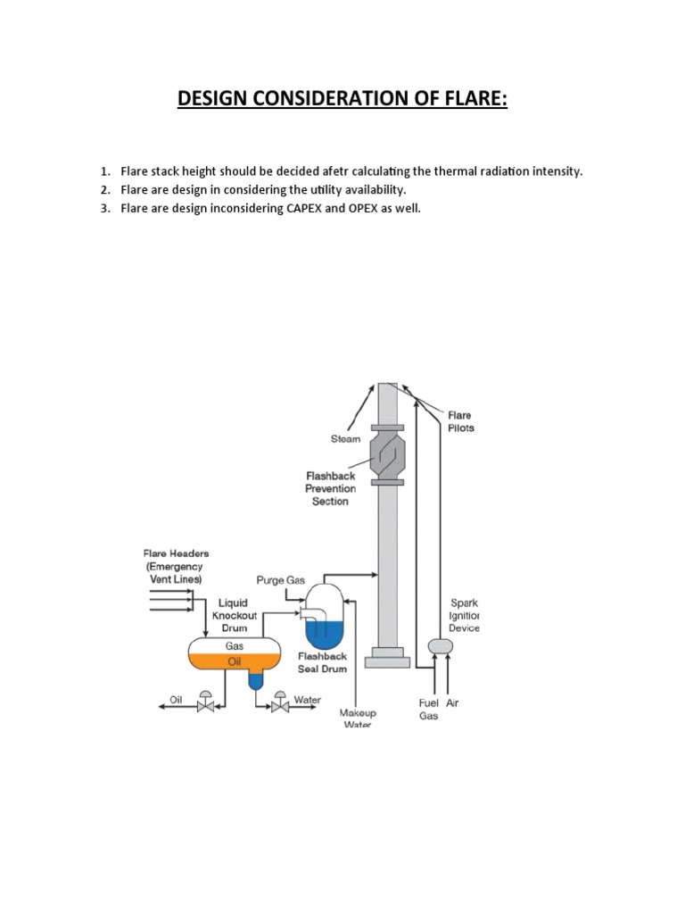 Design Consideration of Flare | PDF | Technology & Engineering